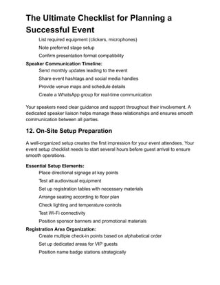 The Ultimate Checklist for Planning a Successful Event.pdf | Free Download