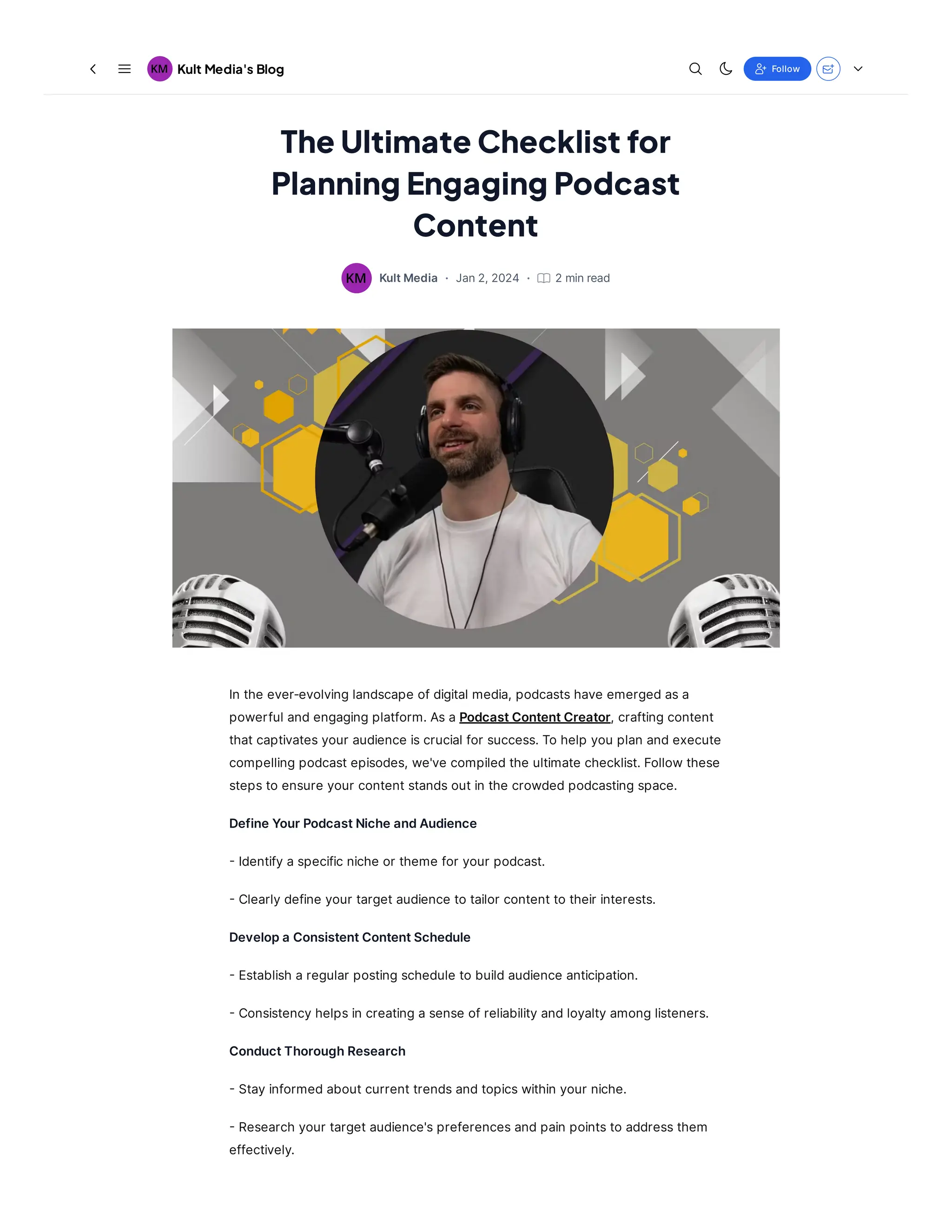 The Ultimate Checklist for Planning Engaging Podcast Content | PDF
