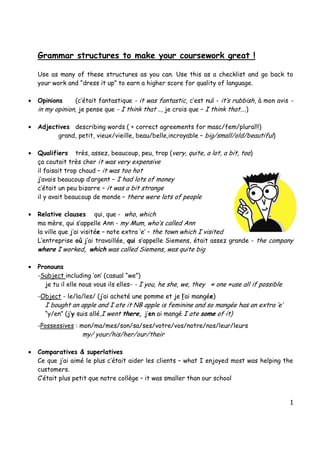 The ultimate french guide for gcse | PDF