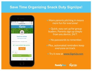 The Ultimate Group Snack Guide for Teams, Classroom, Scouts and more | PPT