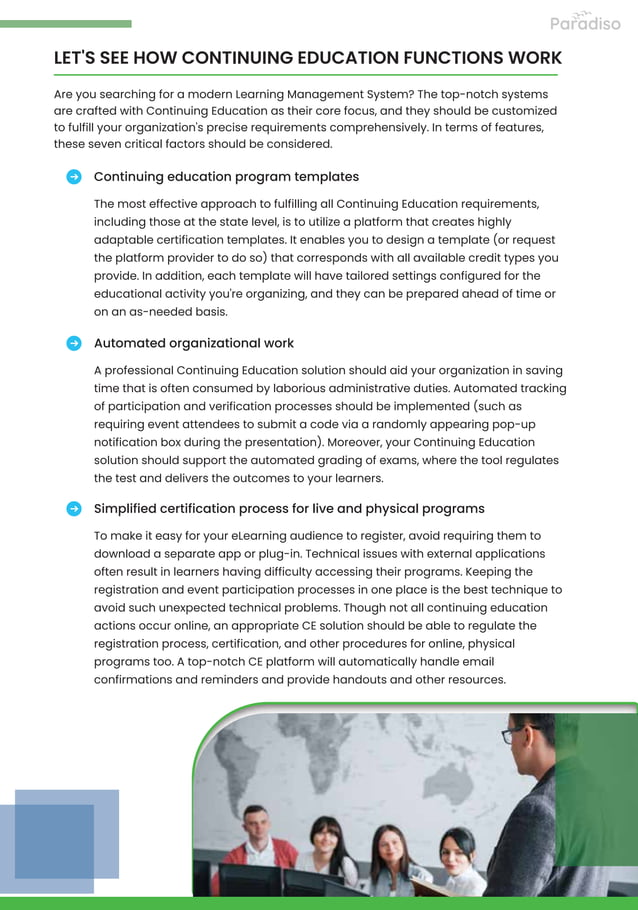 search for the right continuing education LMS ends here! | PDF | Free Download