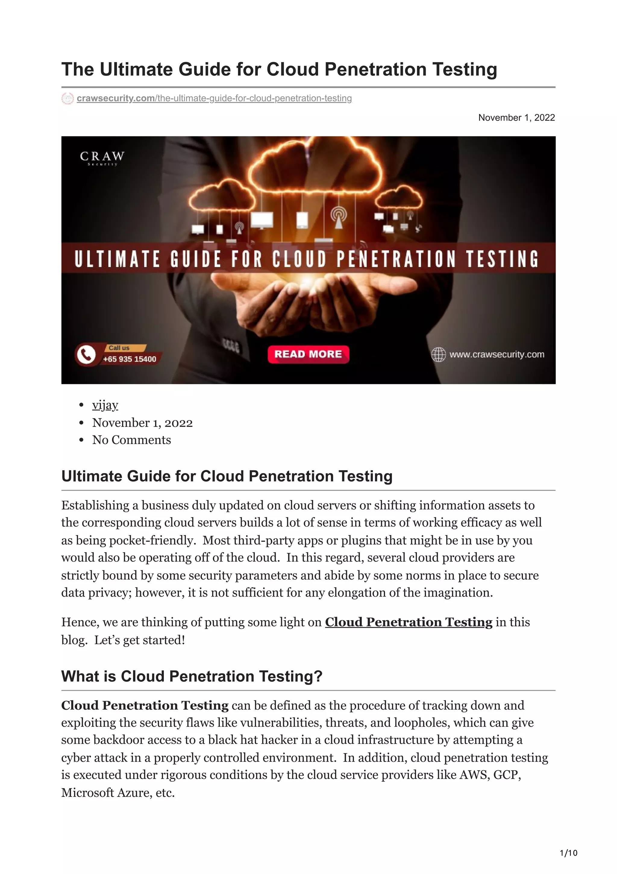 The Ultimate Guide For Cloud Penetration Testing.pdf