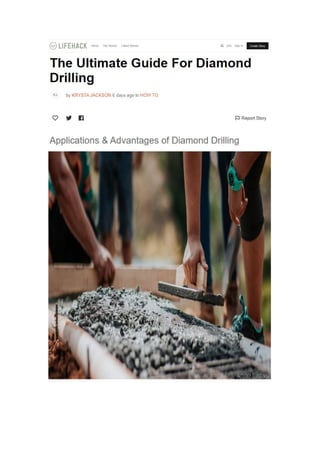 The ultimate guide for diamond drilling | PDF