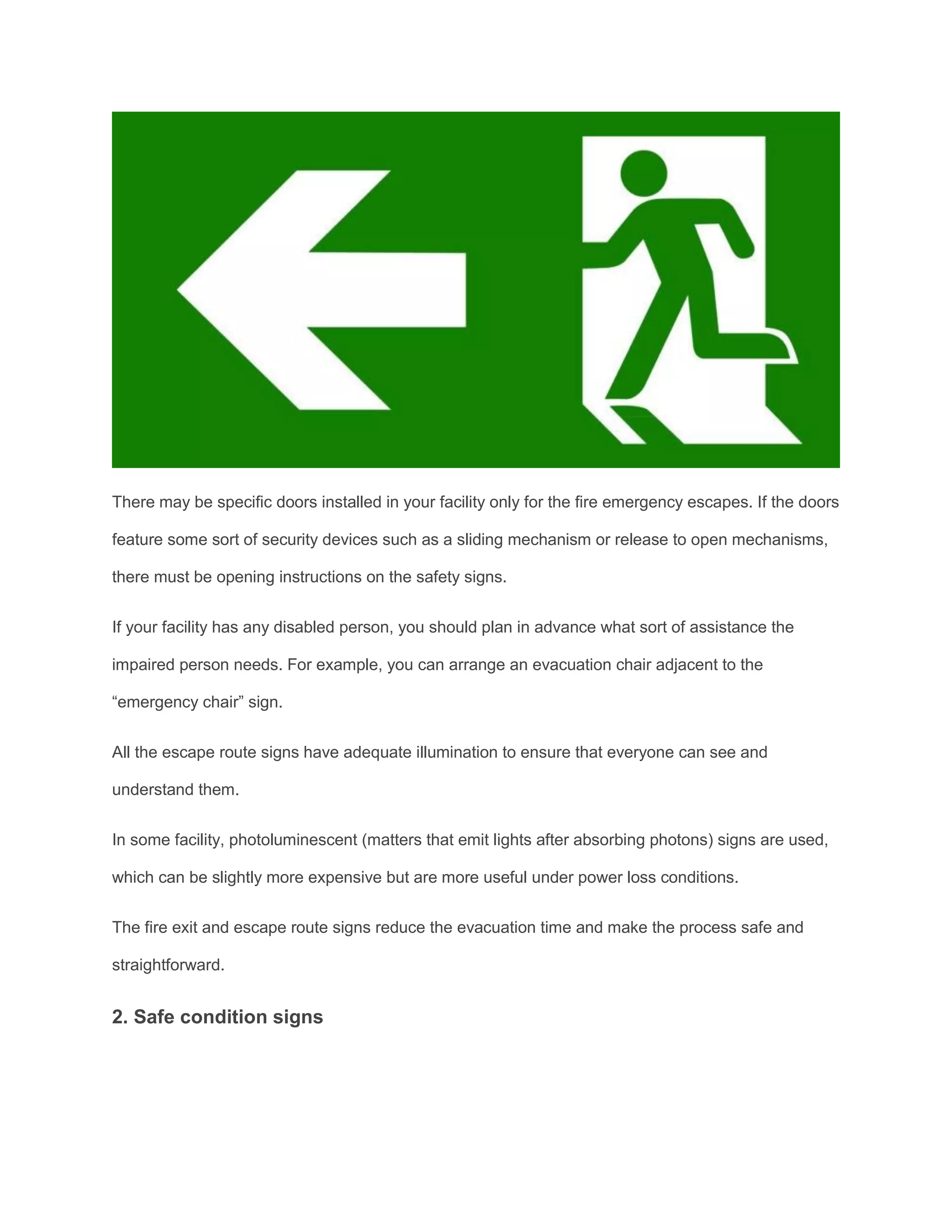 The ultimate guide on fire safety signs | PDF