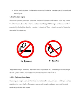 The ultimate guide on fire safety signs | PDF