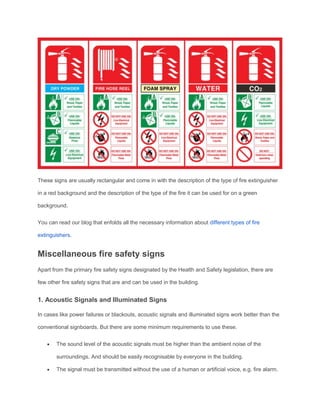 The ultimate guide on fire safety signs | PDF