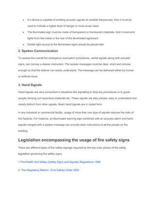 The ultimate guide on fire safety signs | PDF