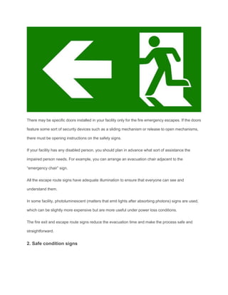 The ultimate guide on fire safety signs | PDF