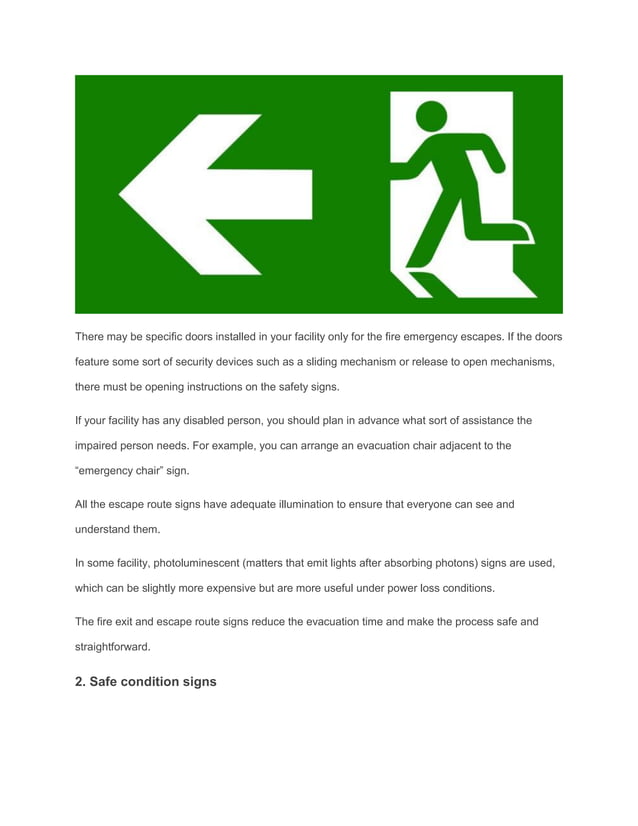 The ultimate guide on fire safety signs | PDF
