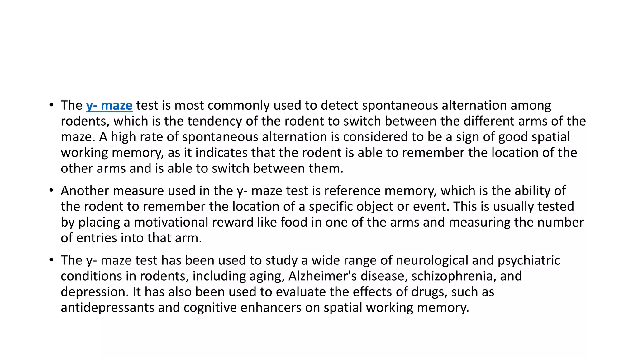 The Ultimate Guide Over the past few years, the use of Y maze in this ...