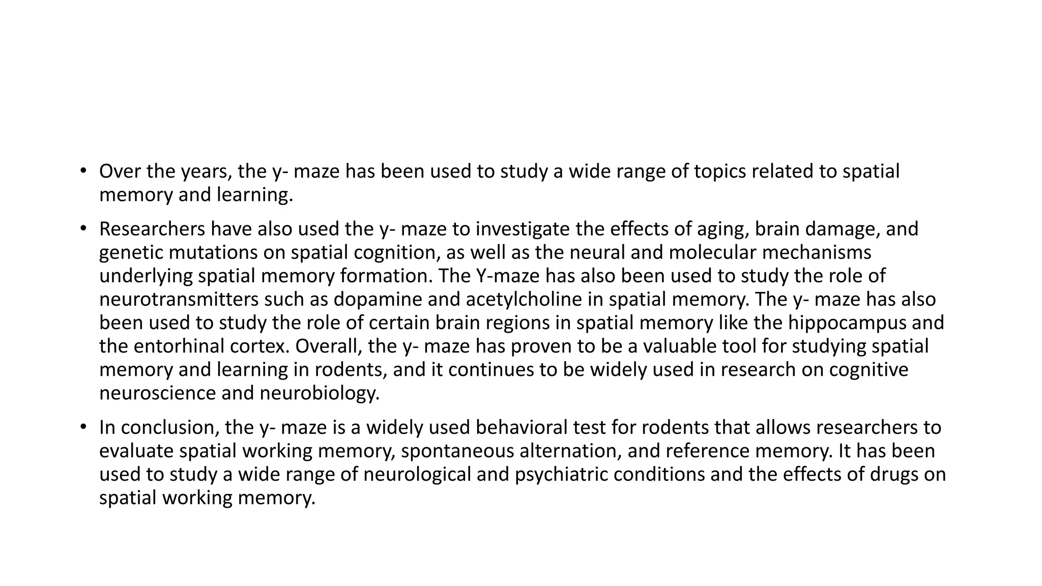 The Ultimate Guide Over the past few years, the use of Y maze in this ...