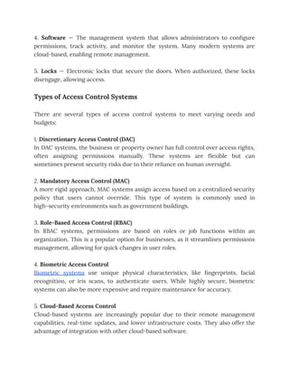 The Ultimate Guide to Access Control Systems_ Enhancing Security and ...