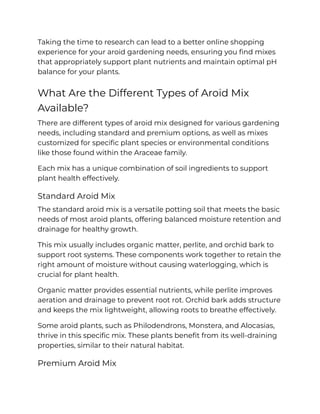 The Ultimate Guide to Aroid Mix and How to Use It for Your Plants in ...