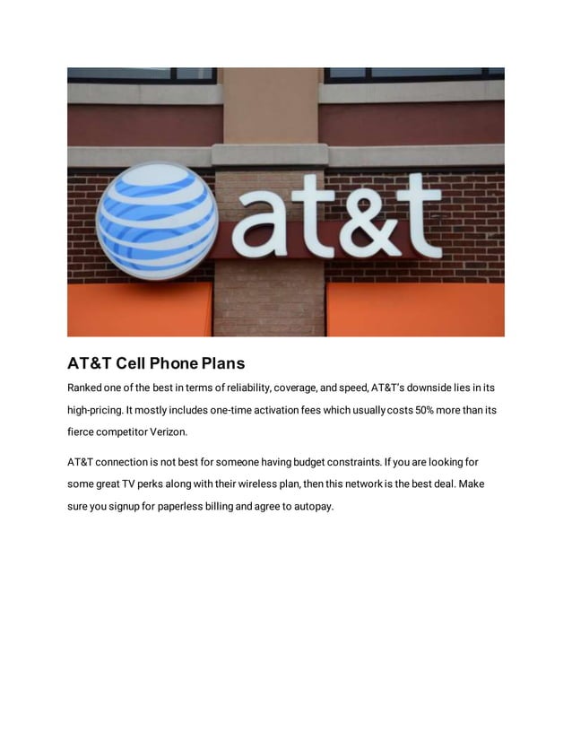 The ultimate guide to AT&T cell phone network and how to lower bills | PDF