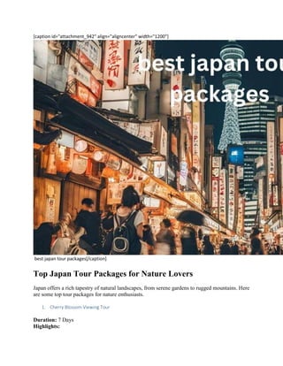The Ultimate Guide To Best Japan Tour Packages.pdf