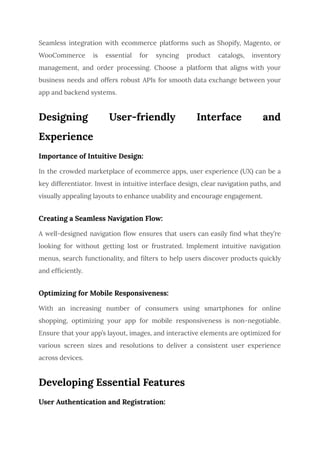 The Ultimate Guide to Building an Ecommerce App | PDF | Web Development ...