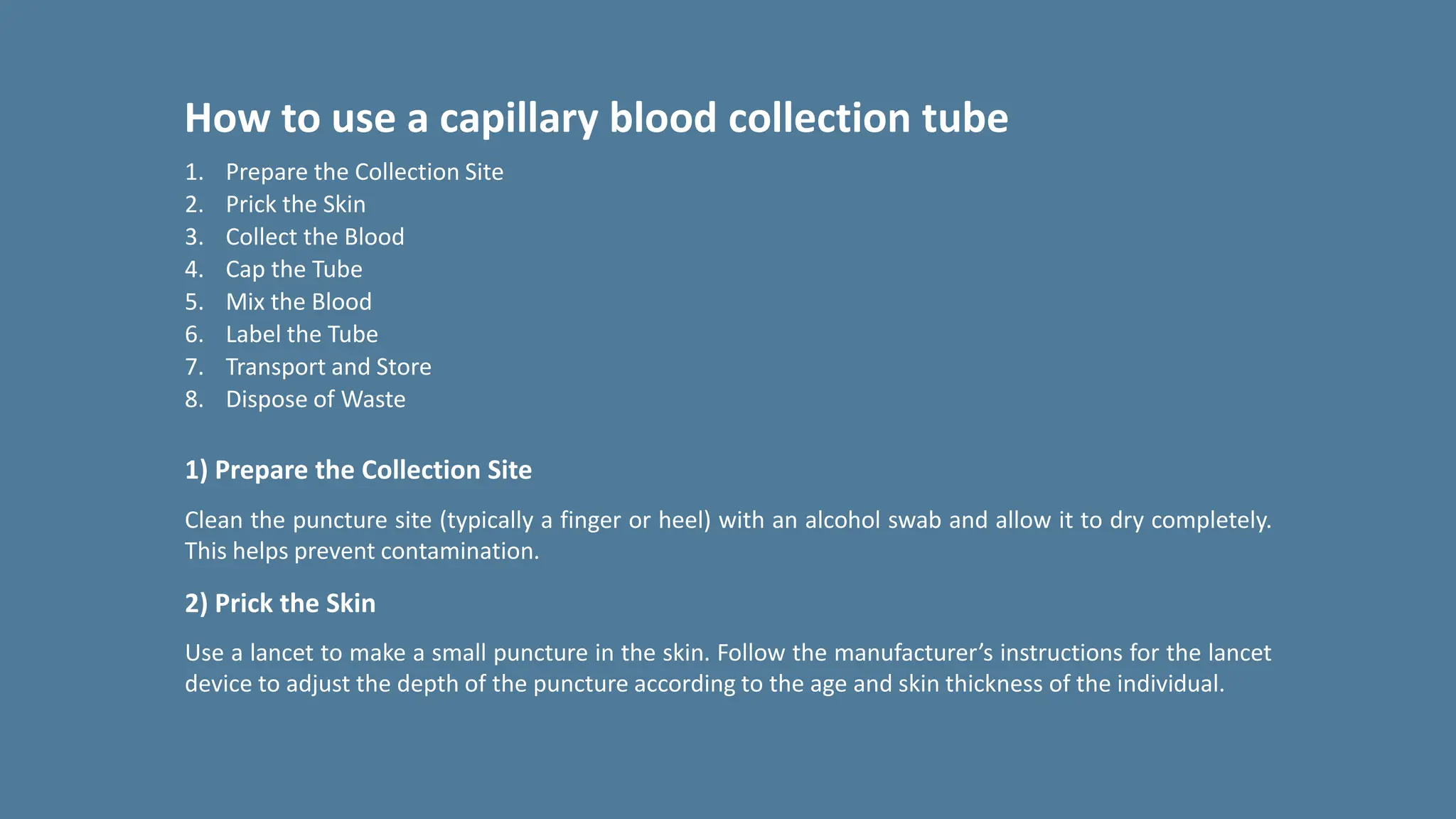 Capillary Blood Collection Tubes: The Complete Guidebook | PPTX