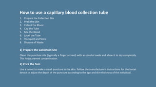Capillary Blood Collection Tubes: The Complete Guidebook | PPTX