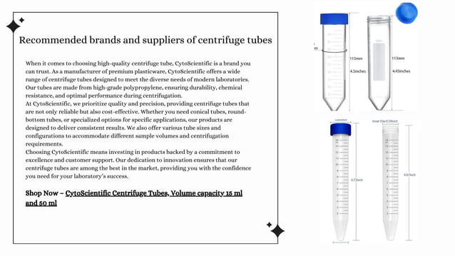 The Ultimate Guide to Centrifuge Tubes Types, Uses, and Best Practices.pdf