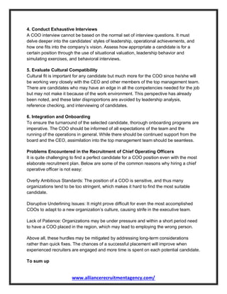 The Ultimate Guide to Chief Operating Officer Recruitment Building ...
