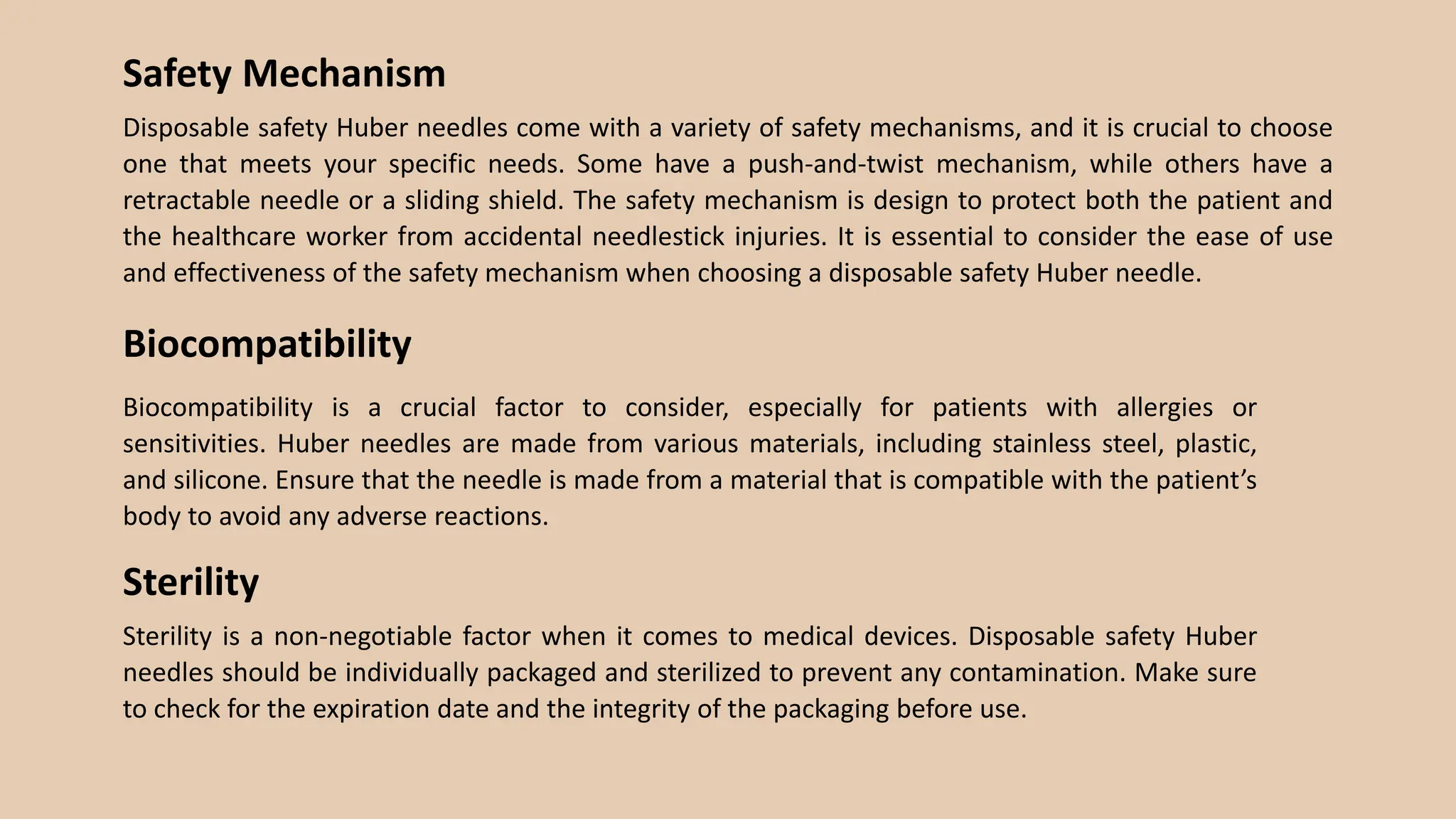 Top Tips for Selecting Disposable Safety Huber Needle | PPT