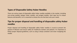 Top Tips for Selecting Disposable Safety Huber Needle | PPT