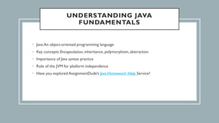 The Ultimate Guide to Completing Java Assignments on TIme | PDF