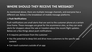 The ultimate guide to creating a perfect mobile message | PPT