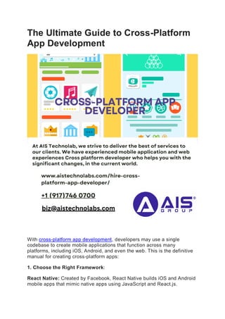 The Ultimate Guide to Cross-Platform App Development | PDF