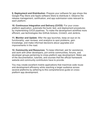 The Ultimate Guide to Cross-Platform App Development | PDF