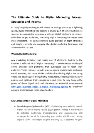 Ultimate Digital Marketing Guide: Tips & Insights | PDF