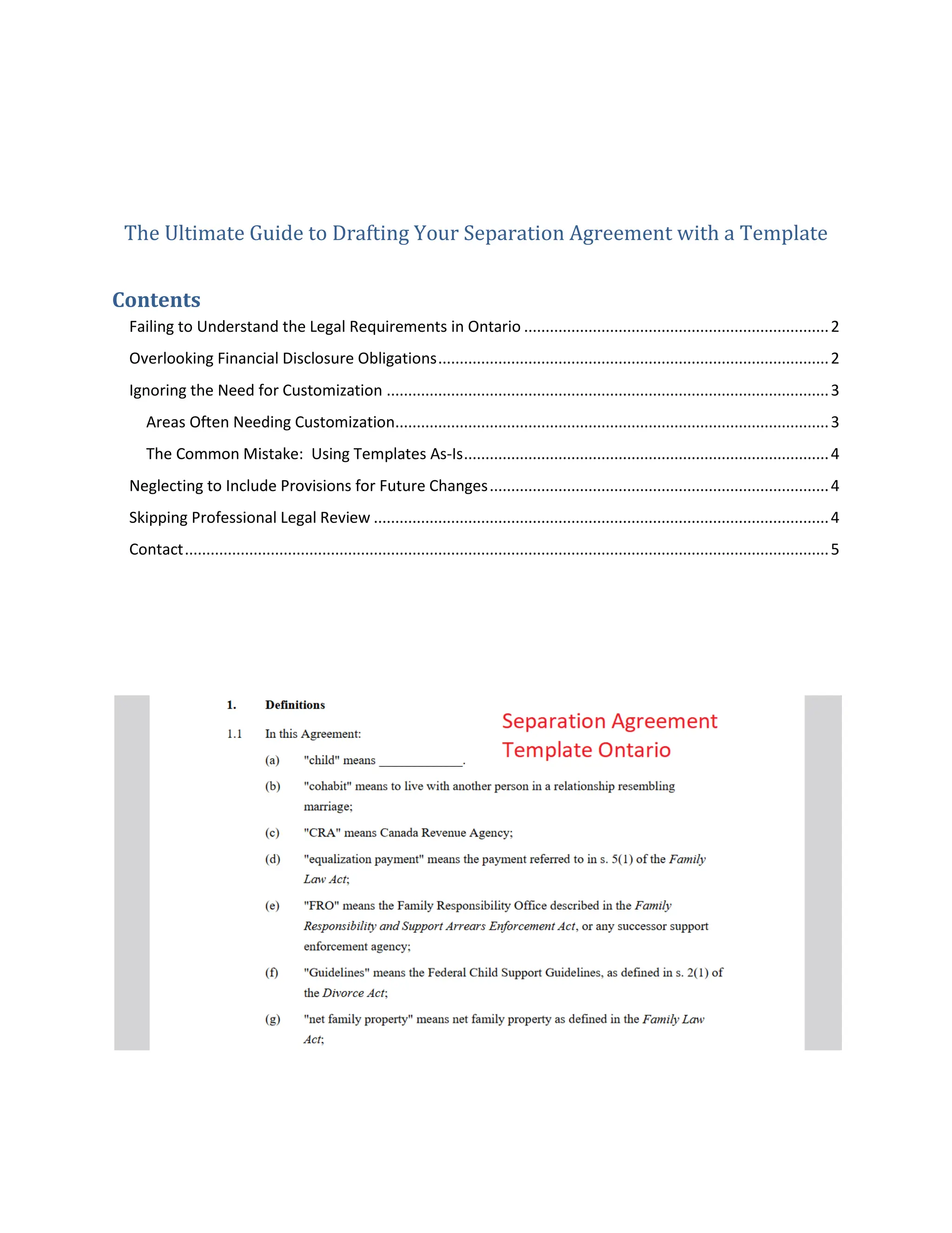 The Ultimate Guide to Drafting Your Separation Agreement with a ...