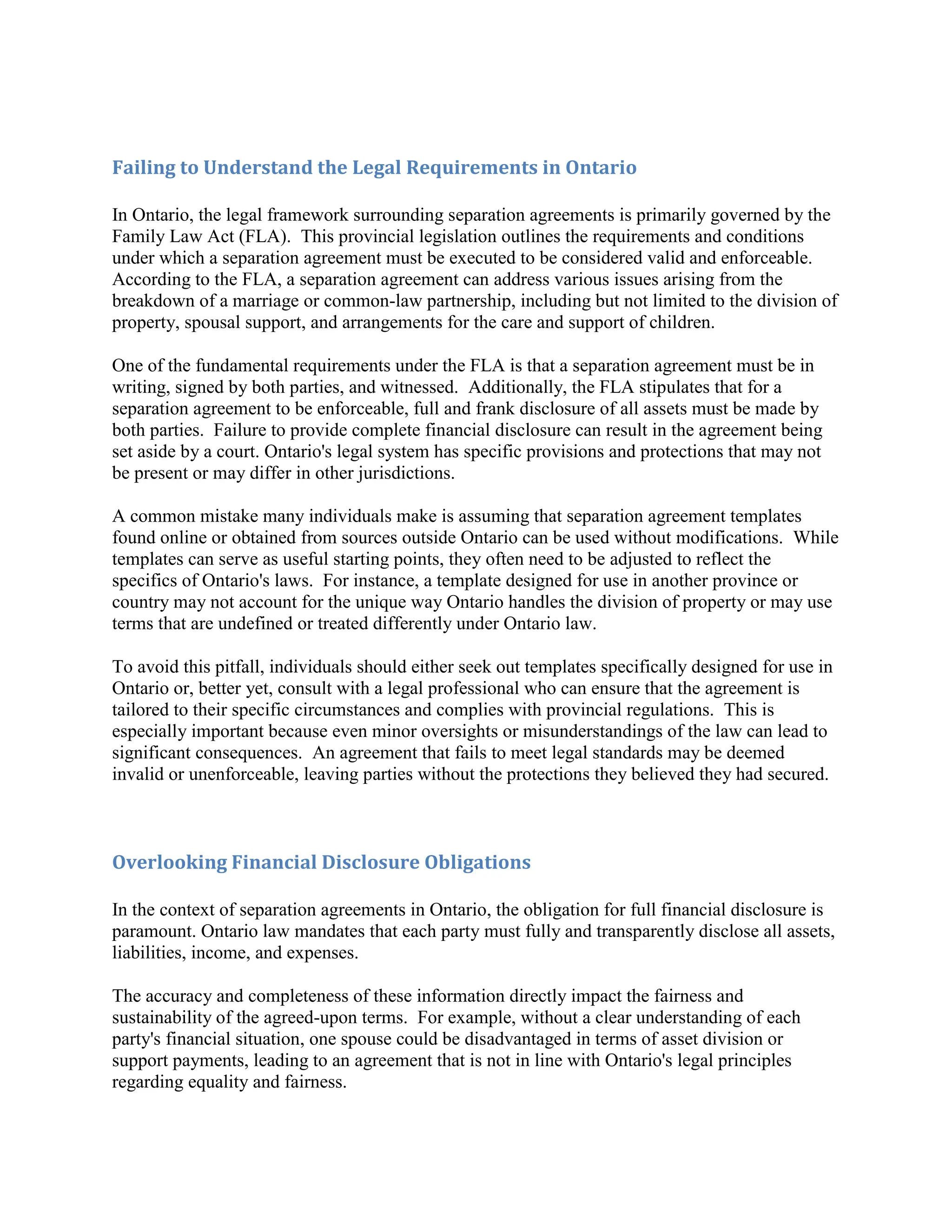 The Ultimate Guide to Drafting Your Separation Agreement with a ...