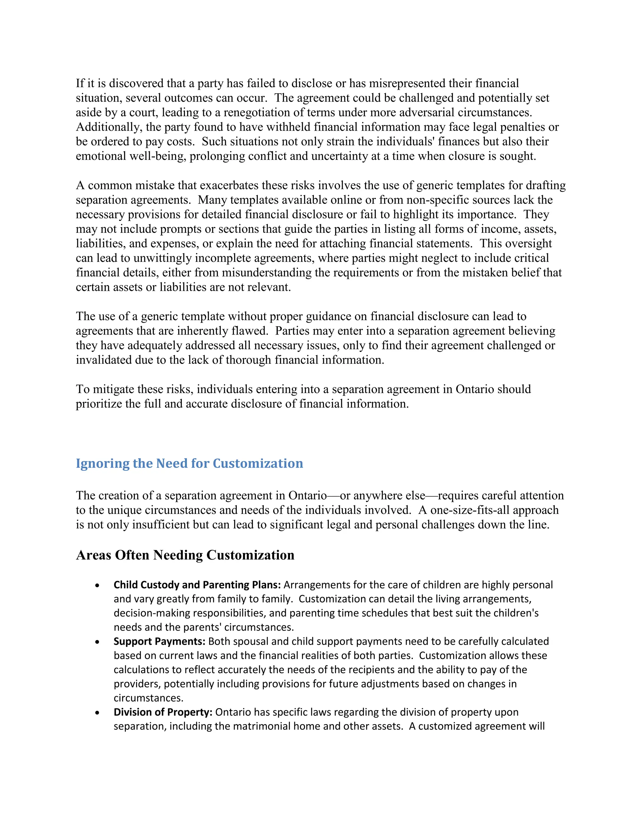 The Ultimate Guide to Drafting Your Separation Agreement with a ...