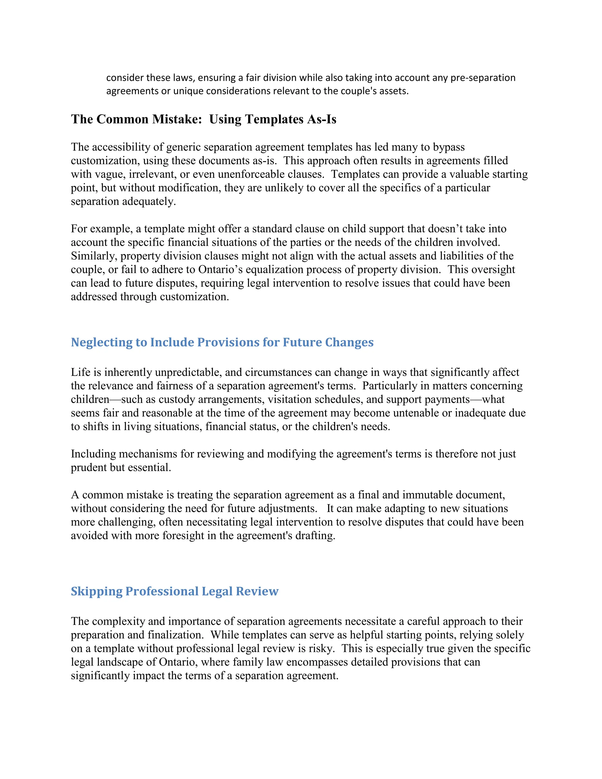 The Ultimate Guide to Drafting Your Separation Agreement with a ...