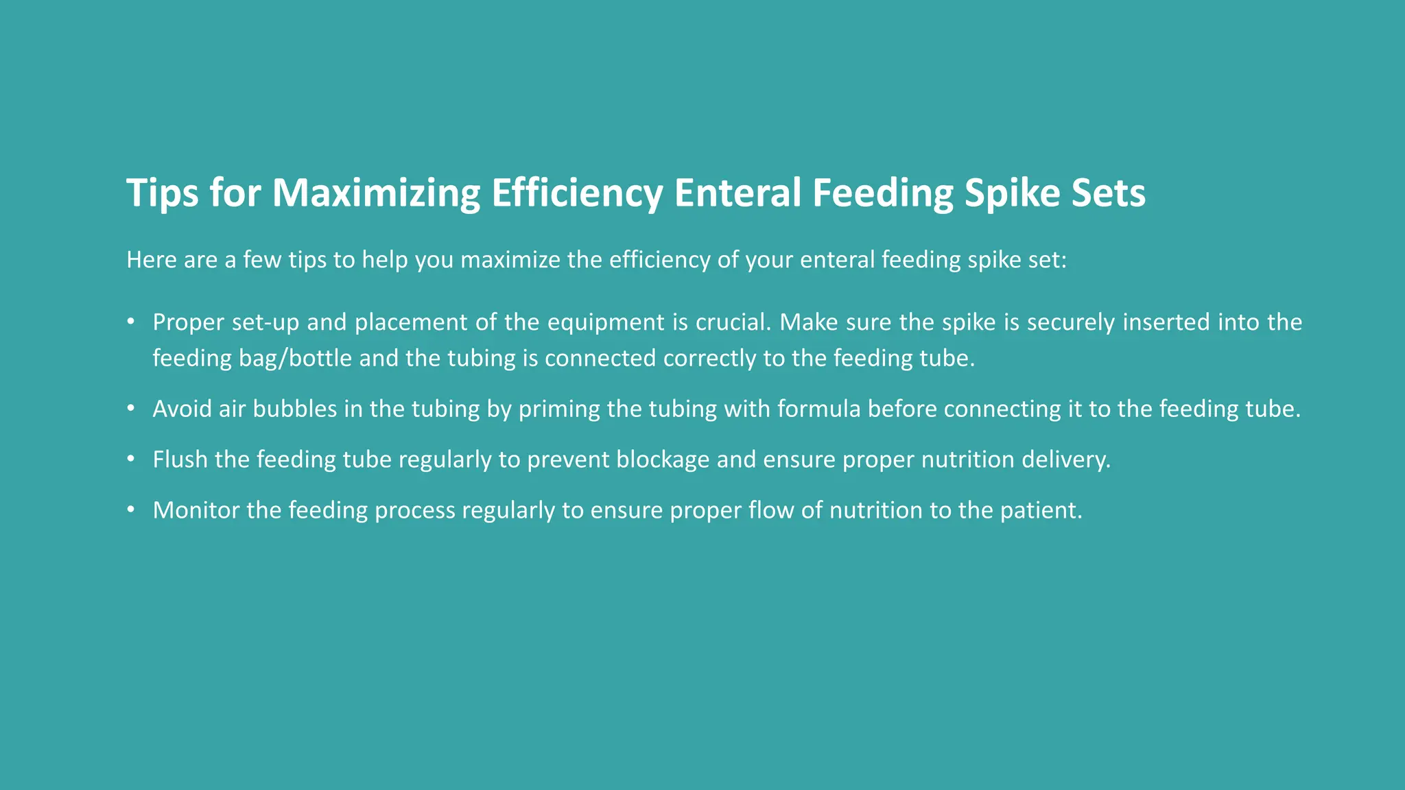Enteral Feeding Spike Sets: Complete Guide | PPTX