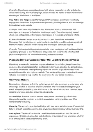 The Ultimate Guide to Fundraising Ideas for Schools | PDF