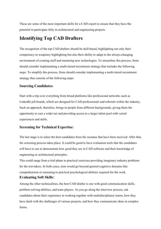 The Ultimate Guide to Hiring Top CAD Drafters. | PDF