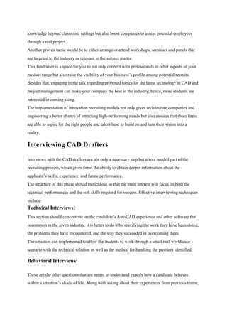 The Ultimate Guide to Hiring Top CAD Drafters. | PDF