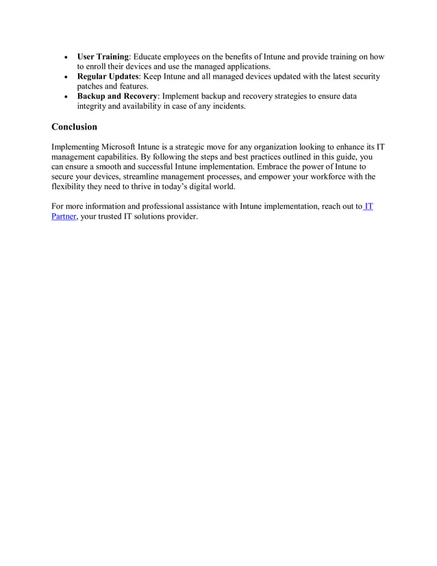 The Ultimate Guide to Intune Implementation.pdf | Operating Systems | Computer Software and ...