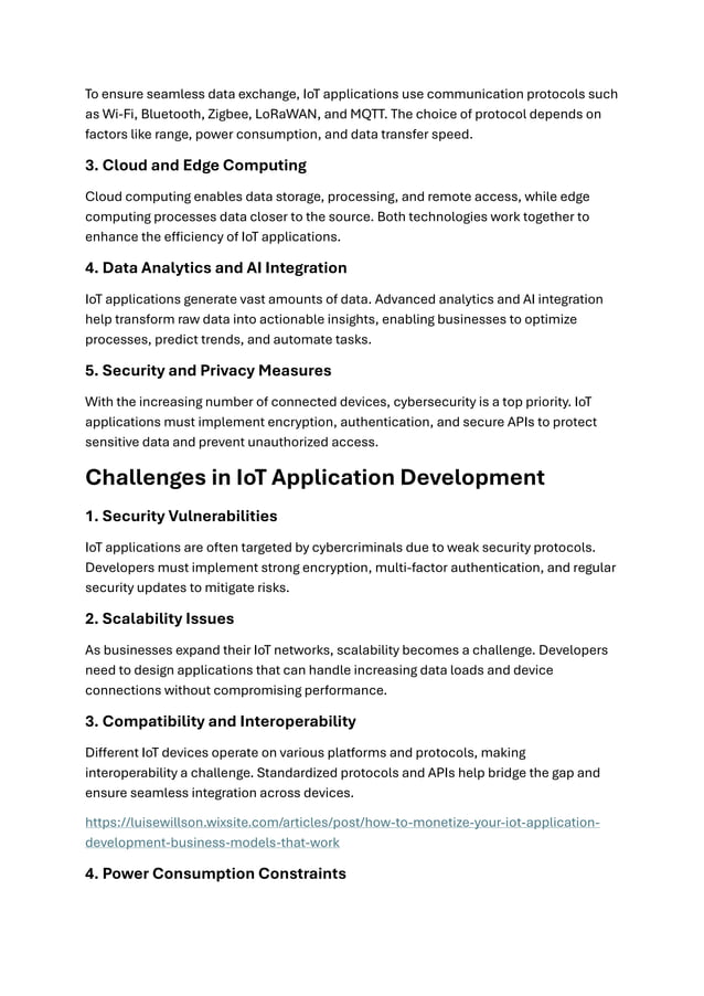 The Ultimate Guide to IoT Application Development in 2025 | PDF