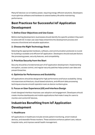 The Ultimate Guide to IoT Application Development in 2025 | PDF