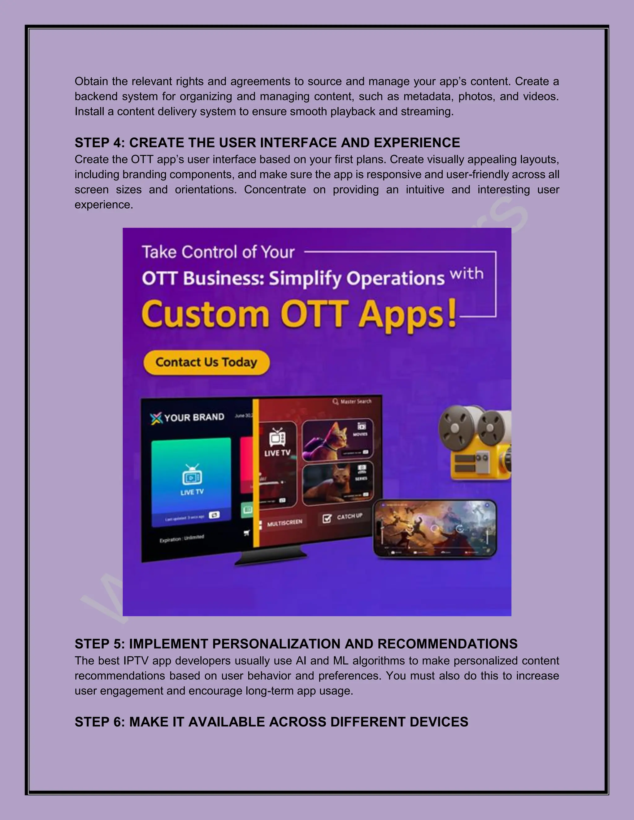 The Ultimate Guide to IPTV App Development Process_ Step-By-Step Instructions | PDF