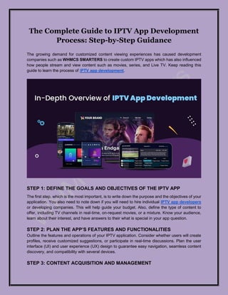 The Ultimate Guide to IPTV App Development Process_ Step-By-Step ...