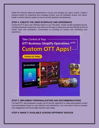 The Ultimate Guide to IPTV App Development Process_ Step-By-Step Instructions | PDF