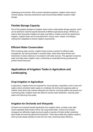 The Ultimate Guide to Irrigation Tanks Key Features, Benefits, and ...