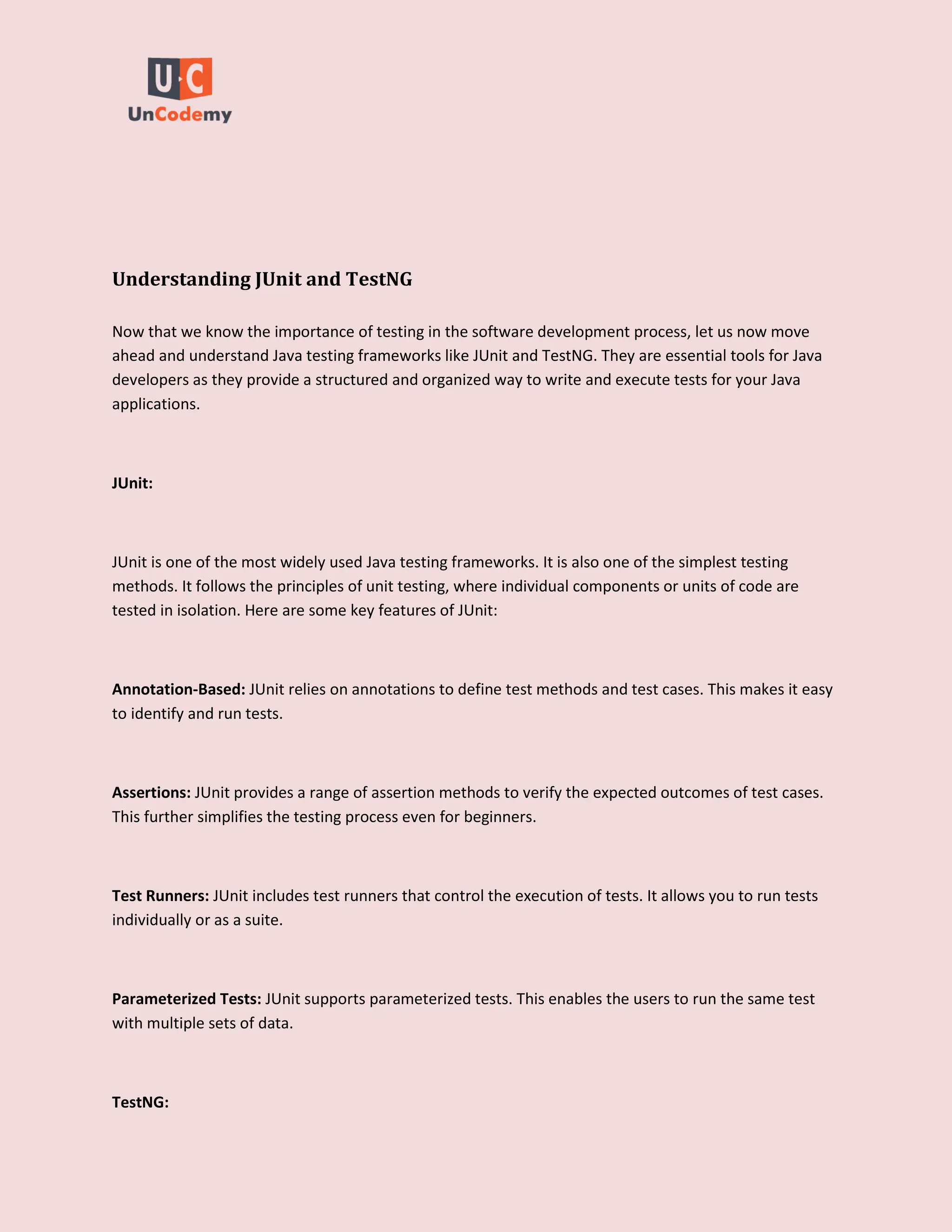 The Ultimate Guide To Java Testing Frameworkspdf