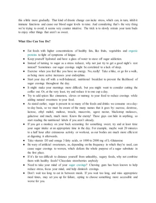 The ultimate guide to kick sugar addiction | DOCX | Diabetes | Diseases ...