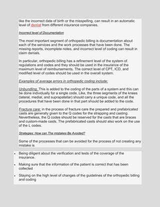 The Ultimate Guide to Orthopedic Medical Billing - Best Practices and ...