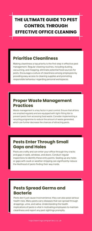 The Ultimate Guide to Pest Control Through Effective Office Cleaning | PDF